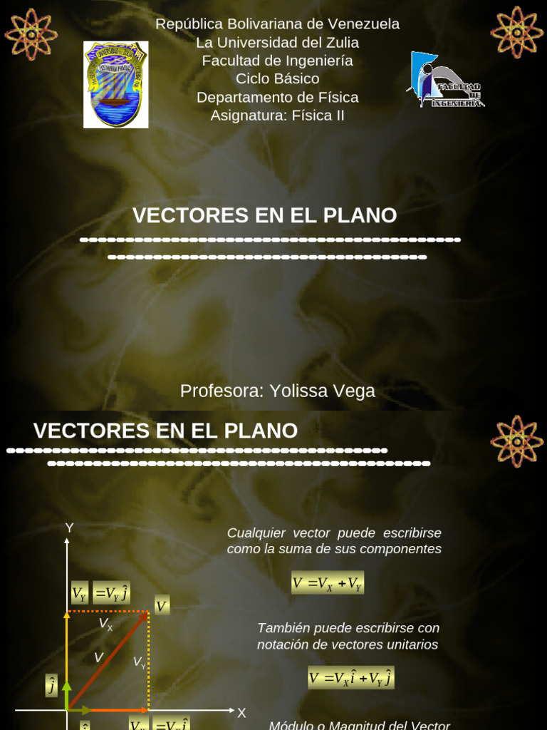 Física II - Vectores en El Plano | PDF | Vector Euclidiano | Geometría euclidiana