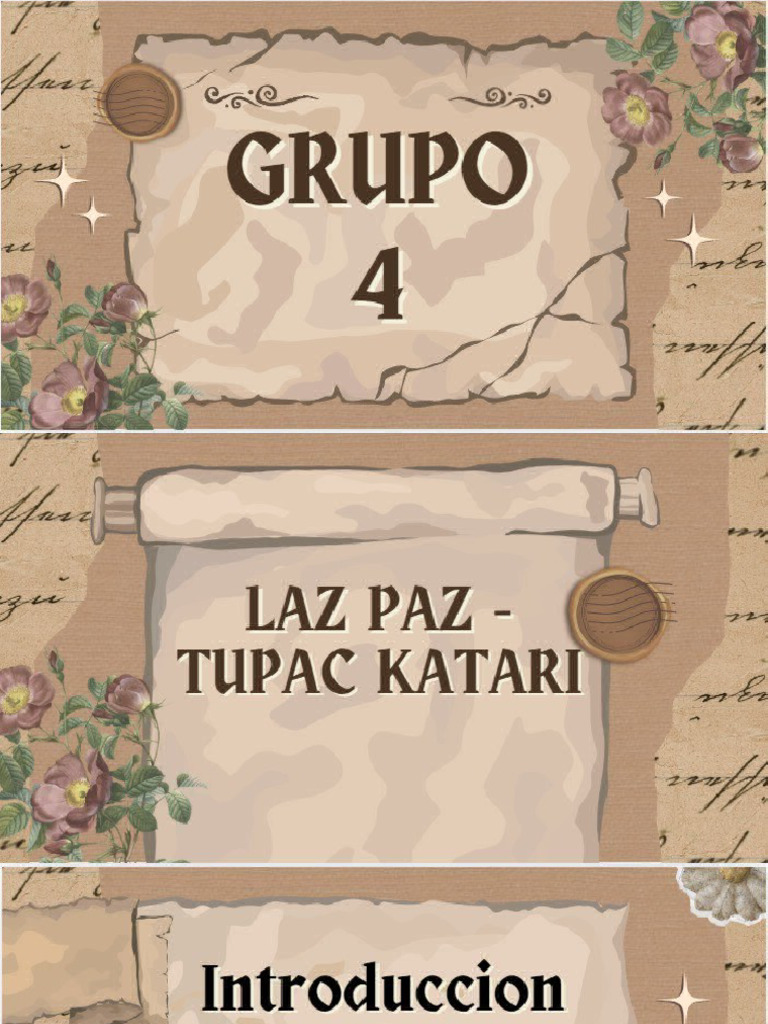 La Paz - Tupac Katari Presentacion | PDF