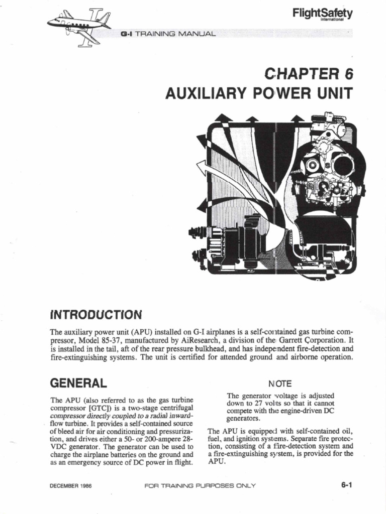 Apu y Motor Avion Grumman-1 | PDF