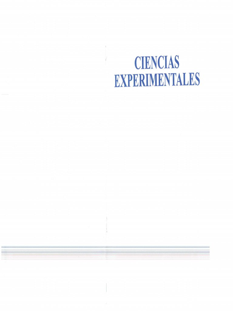 Ciencias Experimentales | PDF