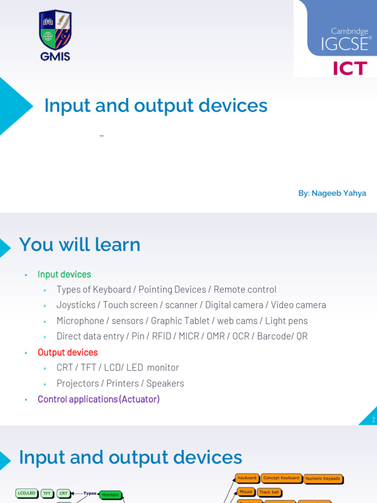 Ict Igcse Chap 2 Input And Output Devices Pdf Barcode Optical Character Recognition 