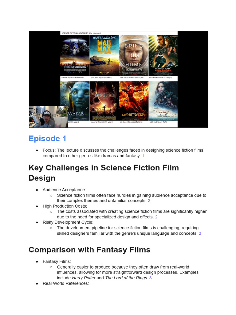 Challenges in Science Fiction Film Design | PDF | Science | Fantasy