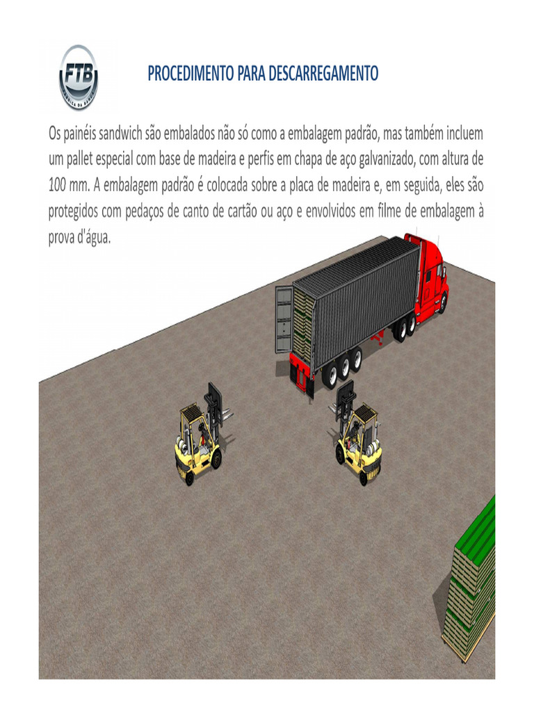 FTB - Procedimento para Descarregamento - Brasil | PDF | Empilhadeira