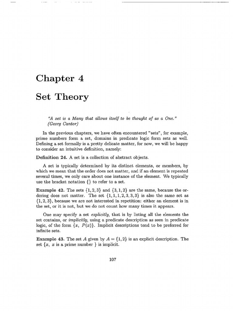 Set Theory | PDF