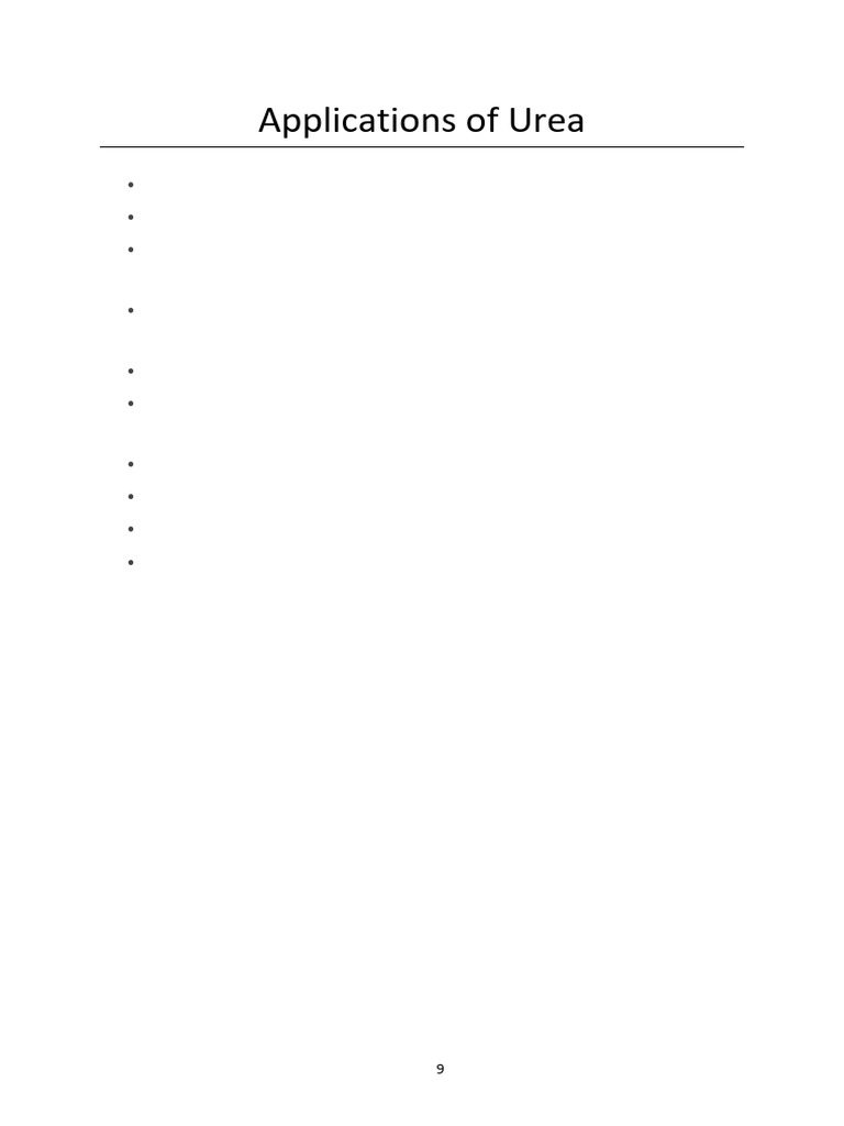 Applications of Urea | PDF