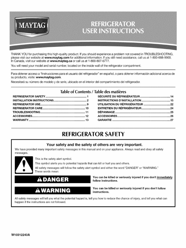 Instructions | PDF | Refrigerator | Pipe (Fluid Conveyance)