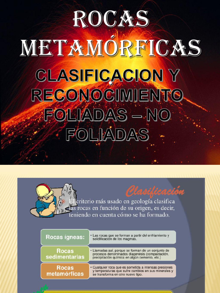 Rocas Metamorficas Foliadas y No Foliadas | PDF | Roca (geología ...