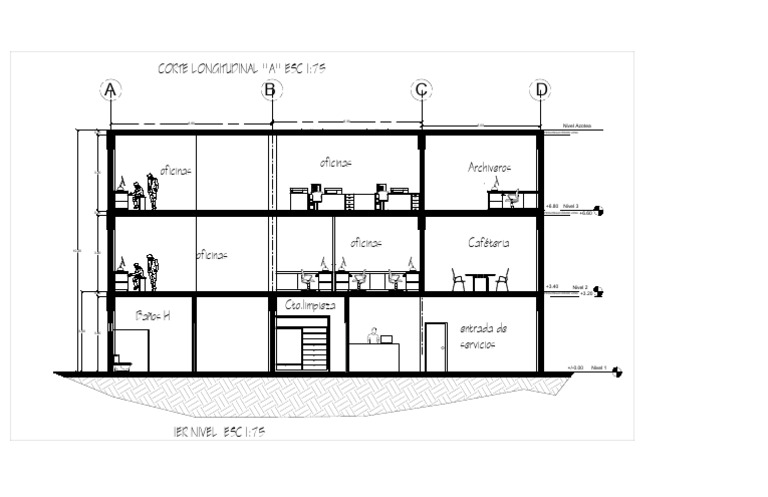 Corte Longi Tudinal Edificio | PDF