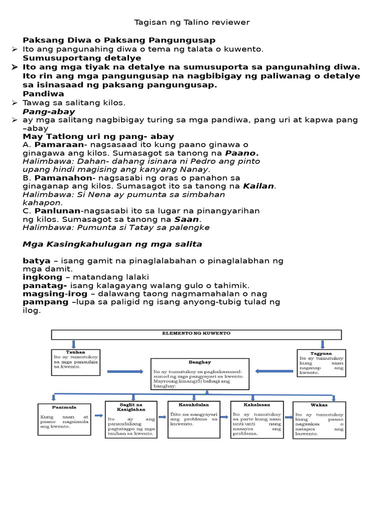 Tagisan NG Talino Reviewer 2 | PDF