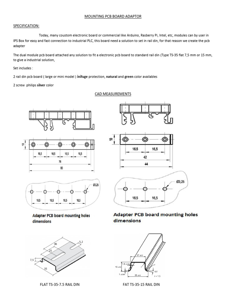 Mounting PCB Board Adaptor | PDF | Art | Technology & Engineering