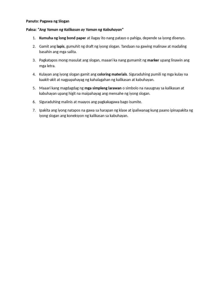 AP 4 Slogan Performance Task | PDF