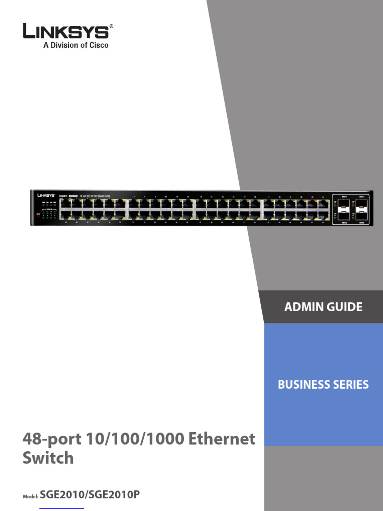 Sge 2010 P | PDF | Network Switch | Command Line Interface
