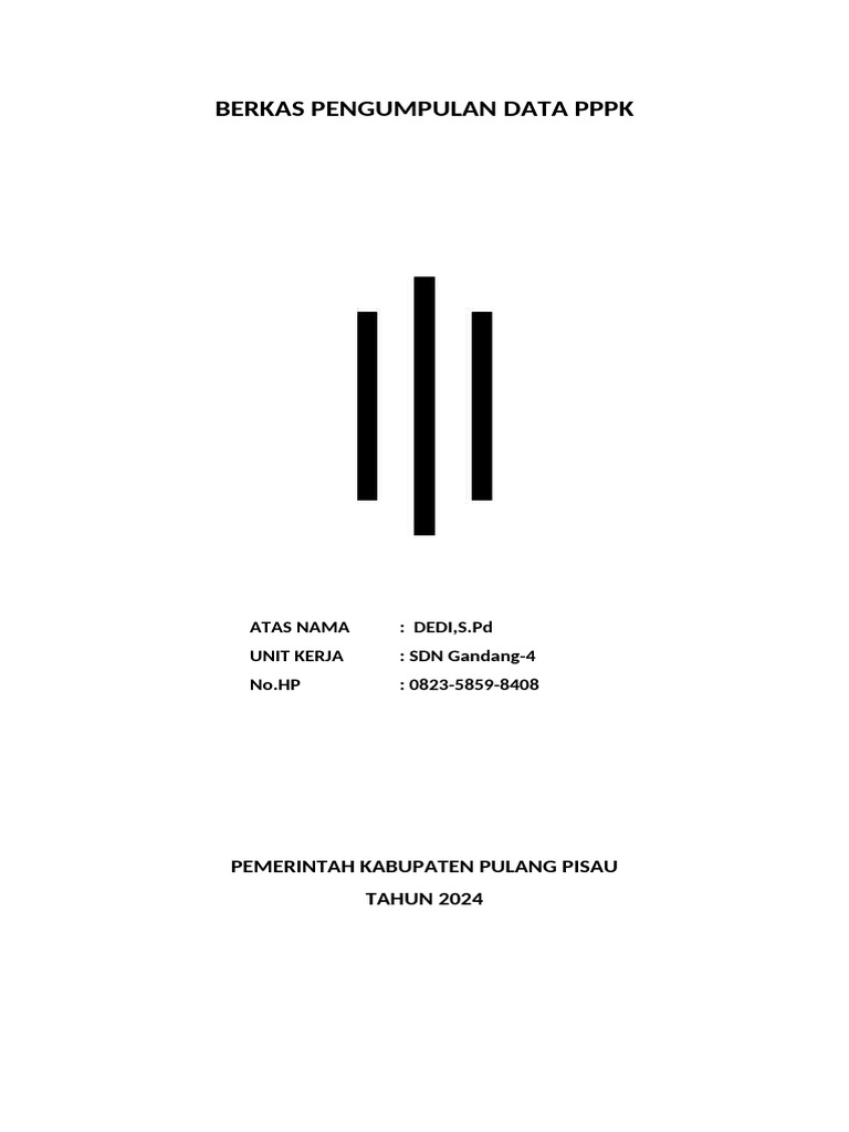 BERKAS PENGUMPULAN DATA PPPK Dedi Januari-Maret | PDF