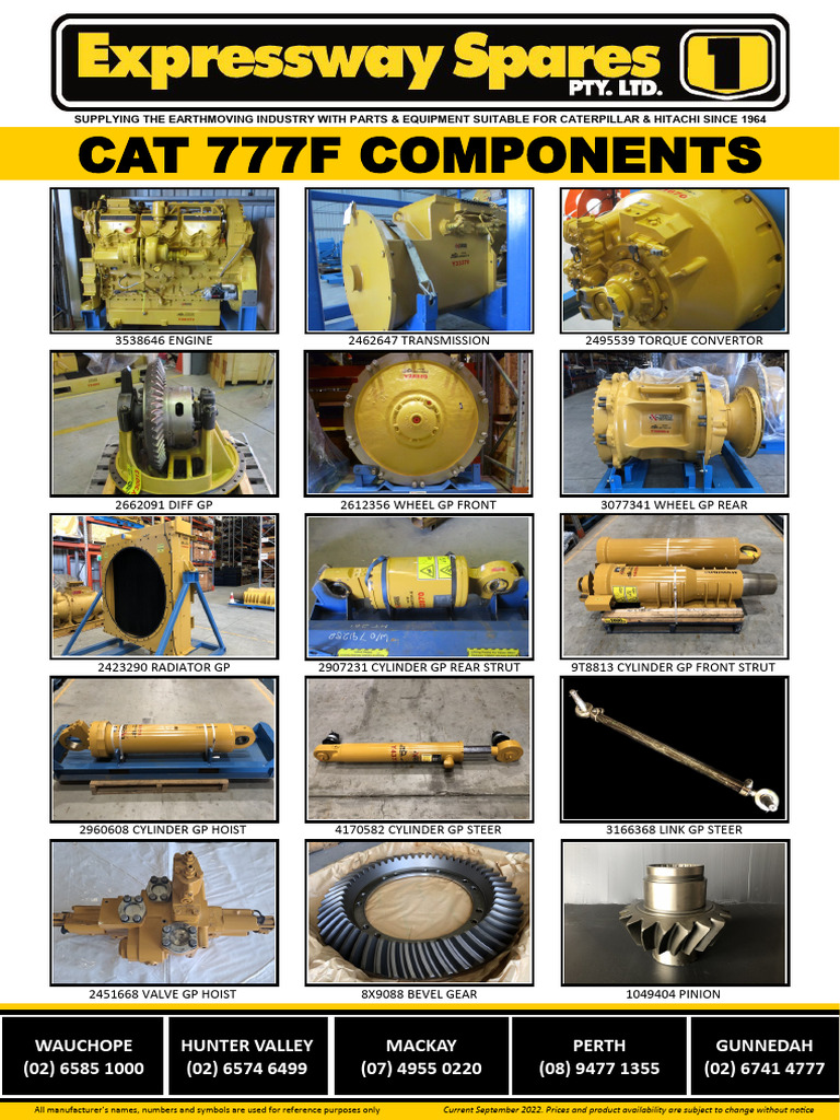 Cat 777f Components | PDF