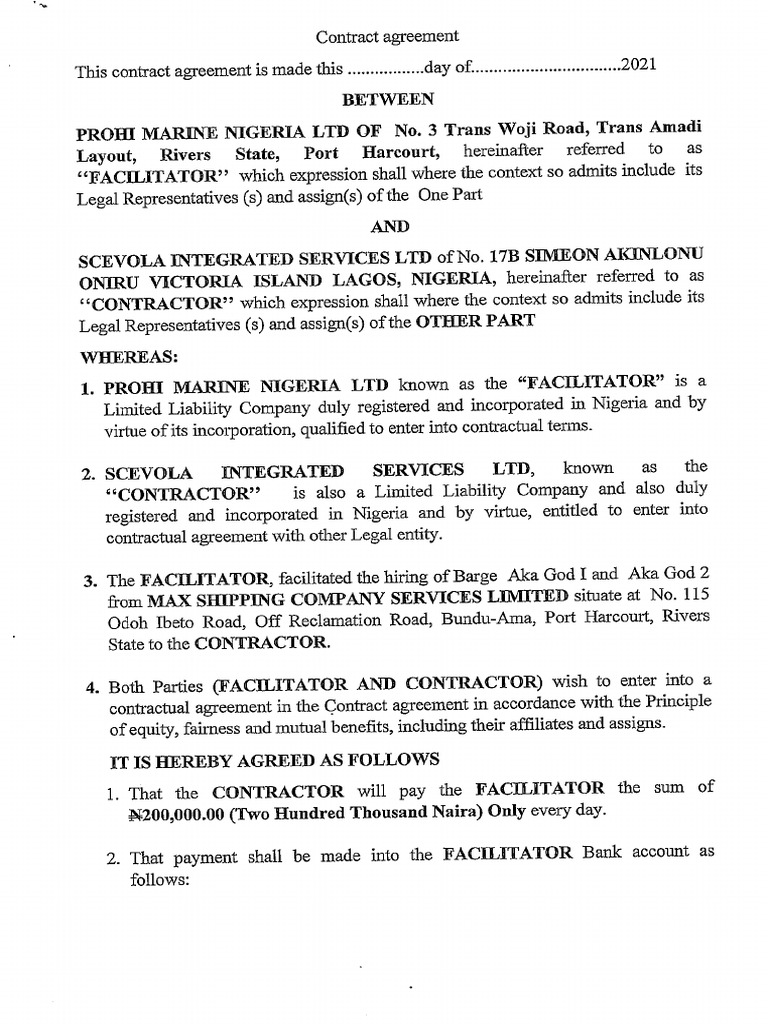 Contract Aggrement | PDF