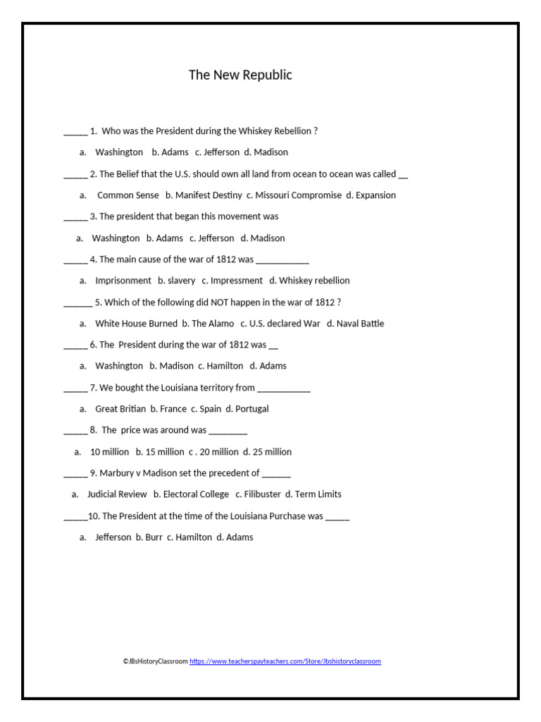 The New Republic | PDF | James Madison | Thomas Jefferson