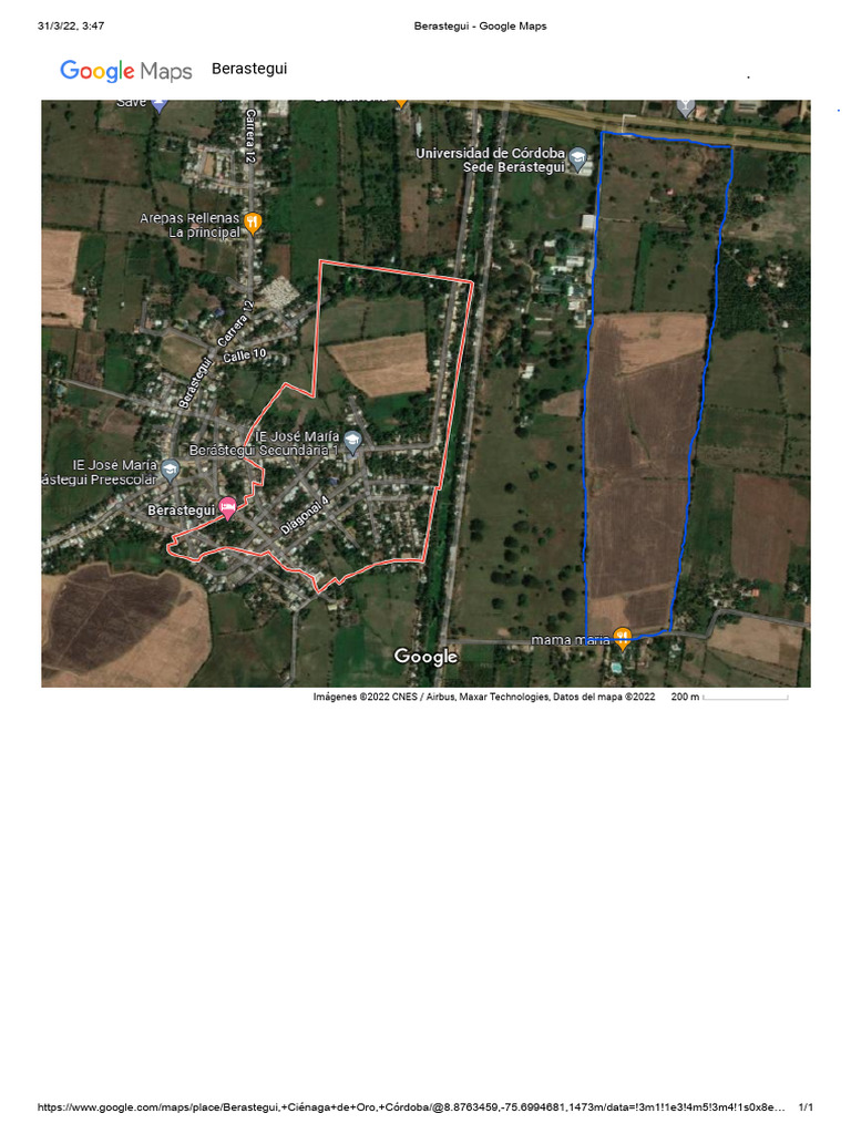 Berastegui - Google Maps | PDF