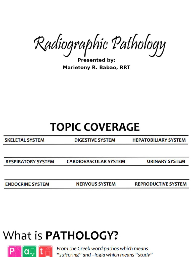 Rad Pathology Pdf
