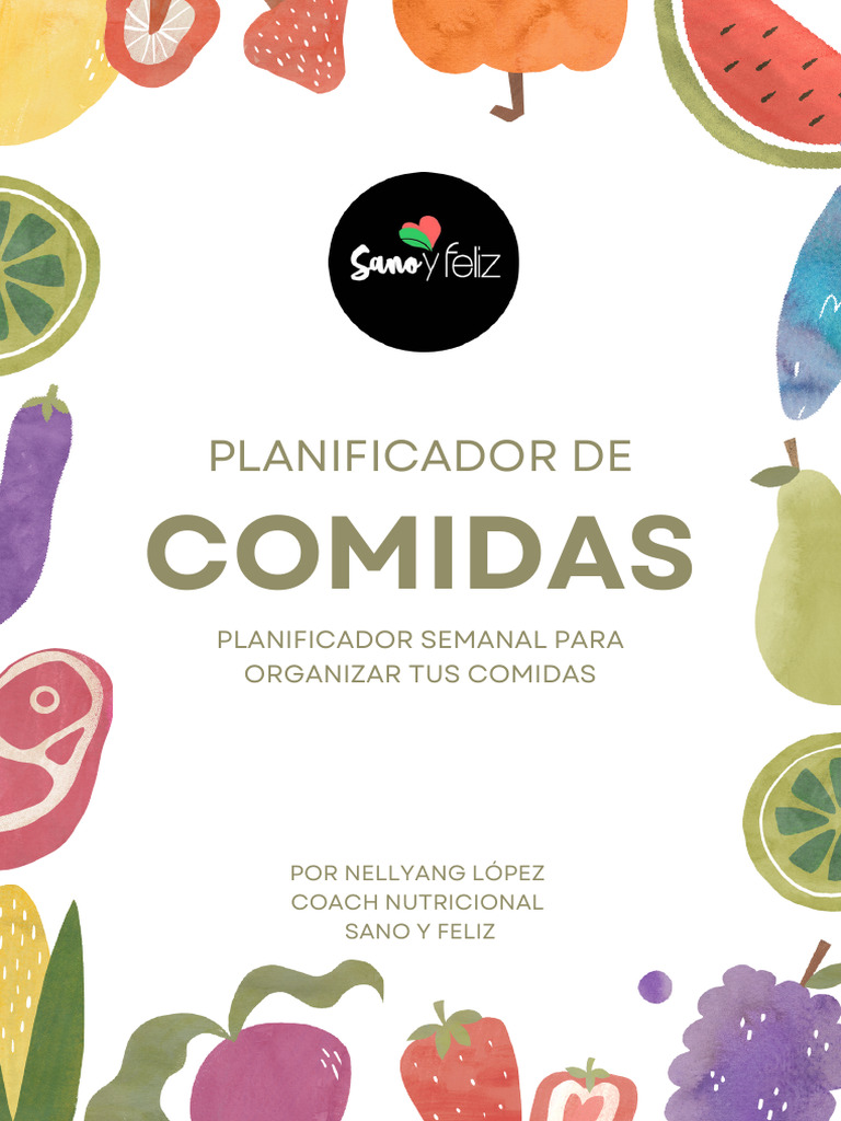 Planificador Semanal de Comidas | PDF