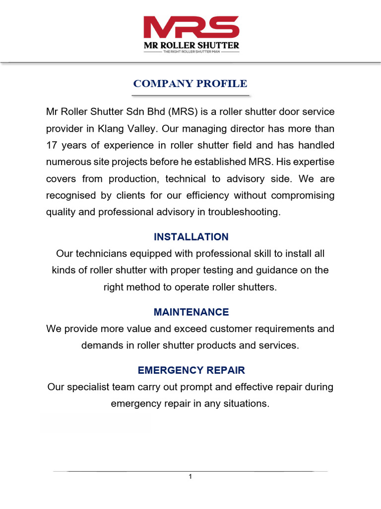 MRS Company Profile (2024) | PDF
