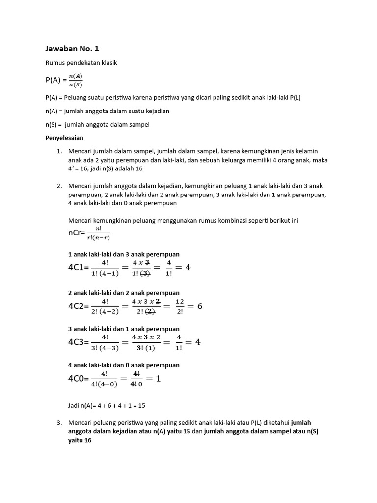Metode Statistika 1 Diskusi 2 | PDF