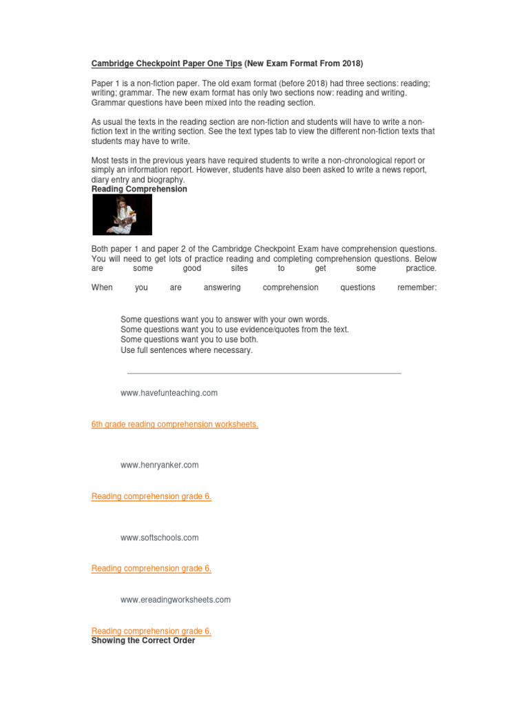 Checkpoints Tips | PDF | Verb | Preposition And Postposition
