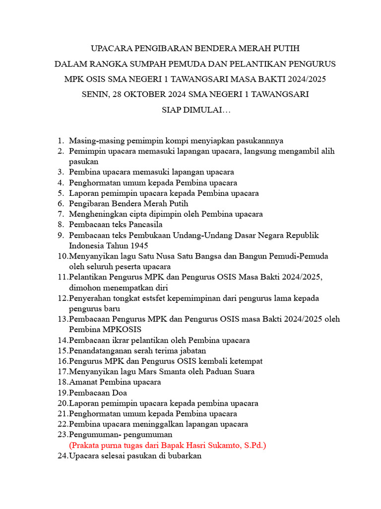 Protokol Senin, 28 Oktober 2024 | PDF | Perjalanan