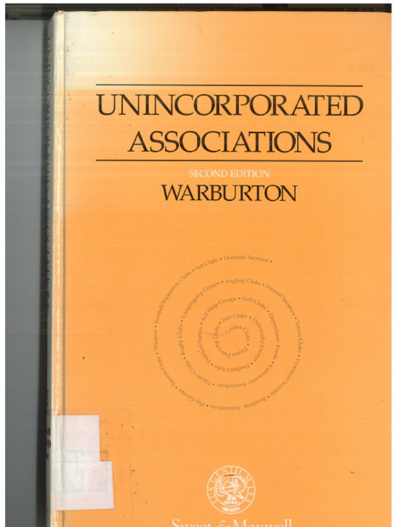 Unincorporated Associations | PDF