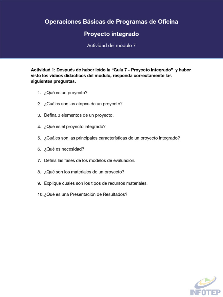 Actividad - Modulo 7 | PDF