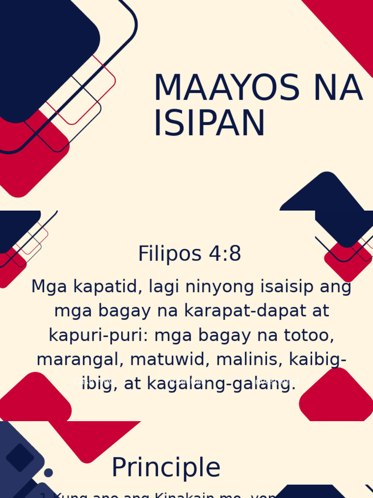 Maayos Na Isipan | PDF