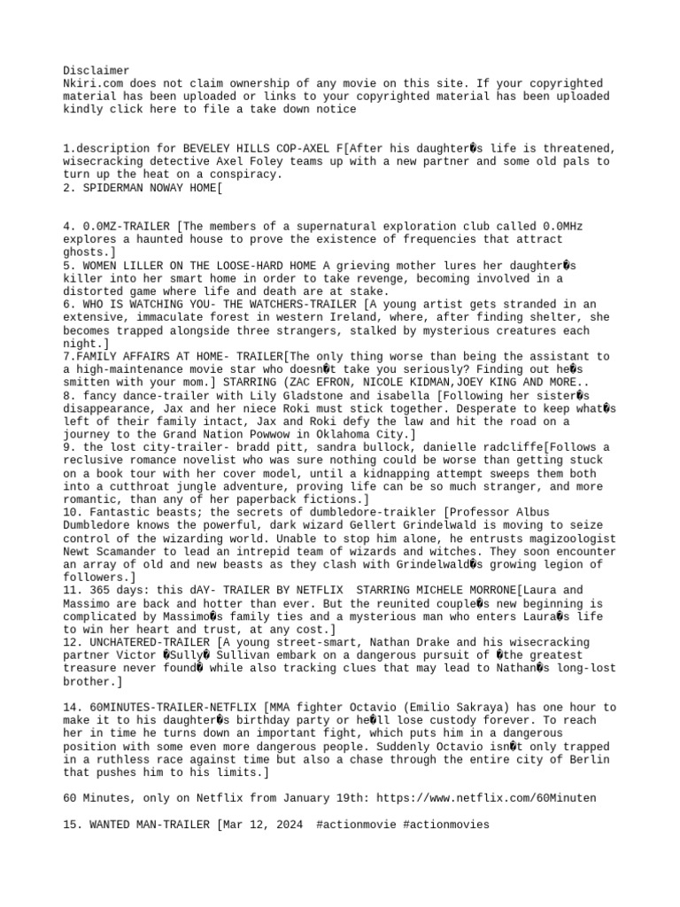 TRAILERS TITLES | PDF | Harry Potter