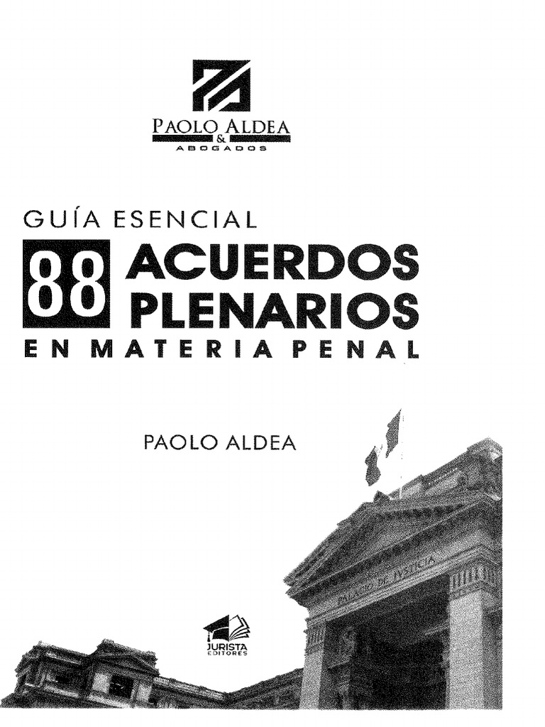 Libro 88 Acuerdos Plenarios en Materia Penal | PDF | Caso de ley | Judicaturas