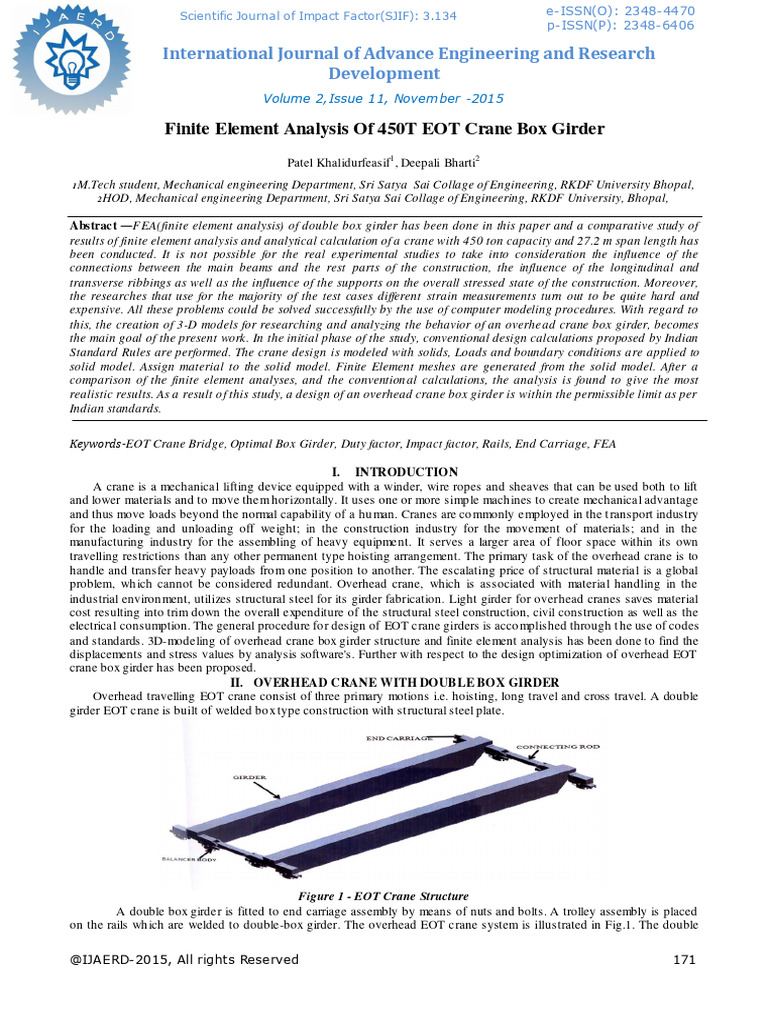 Finite_Element_Analysis_of_450T_Eot_Cran | PDF | Finite Element Method | Computer Aided Design