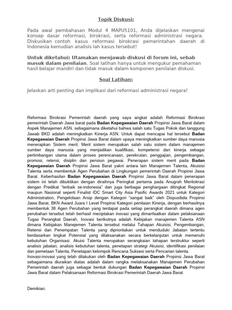 SESI - 4 - MAPO5101 Teori Administrasi.050001 | PDF