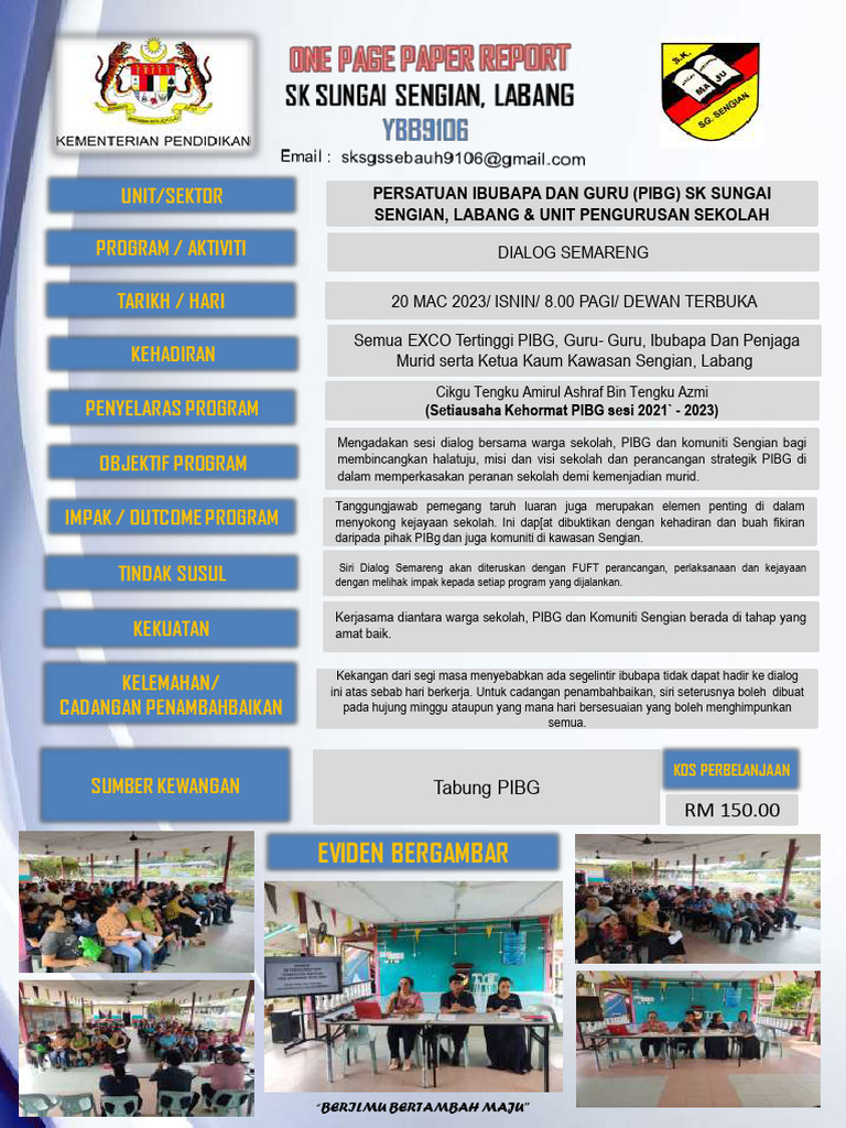 OPPR Dialog Semareng 20 Mac 2023 | PDF