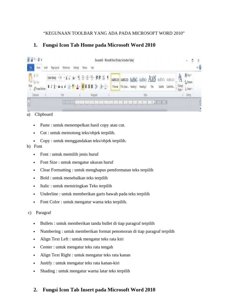 Materi MS Word 2010 | PDF