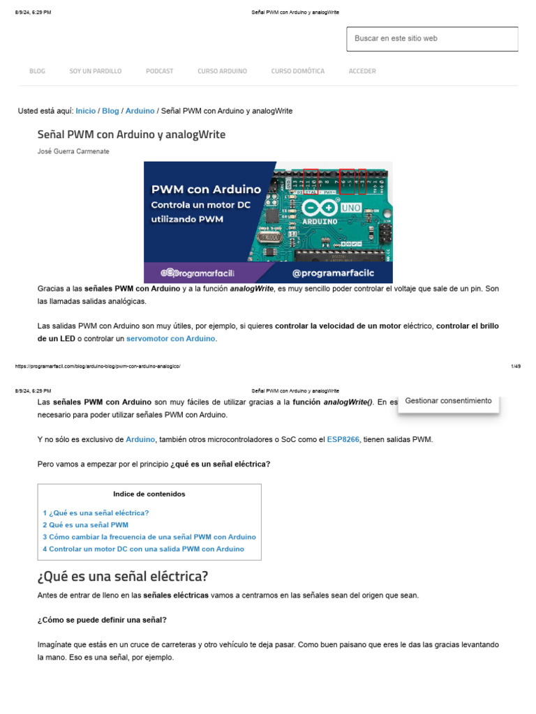 Señal PWM Con Arduino y Analogwrite | PDF | Arduino | Transistor Señal PWM Con Arduino y Analogwrite | PDF | Arduino | Transistor