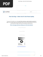 Magenta Printer Test and Purge Sheet | PDF