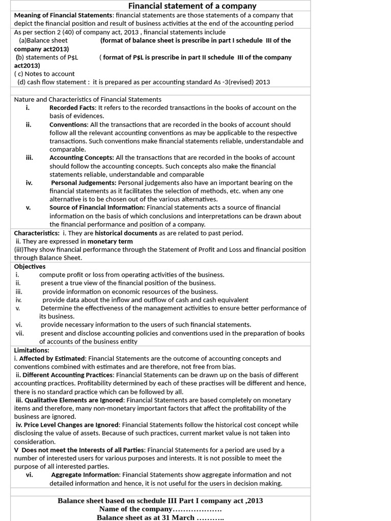 Overview of Financial Statements | PDF | Financial Statement | Business