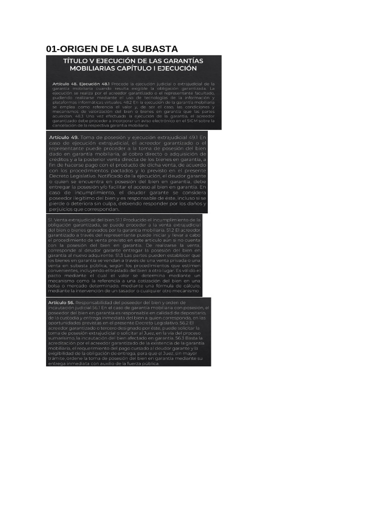 Paso A Paso Por Capitulos - Subastas | PDF