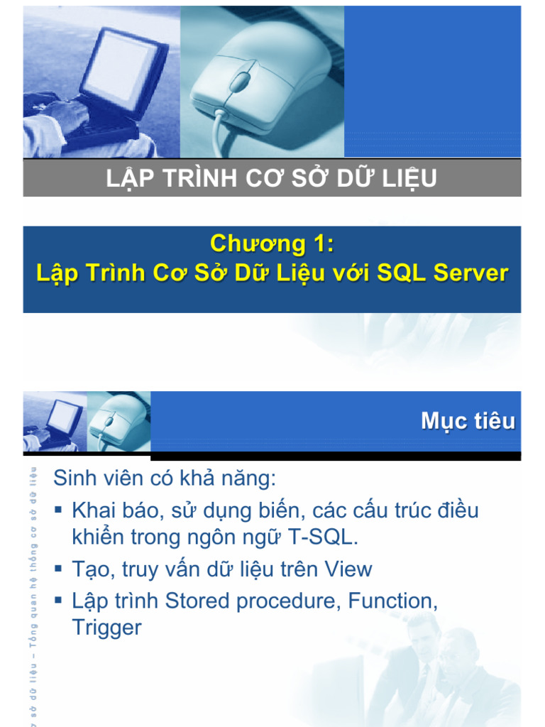 (LTCSDL) Chapter 1 TSQL-FINAL | PDF