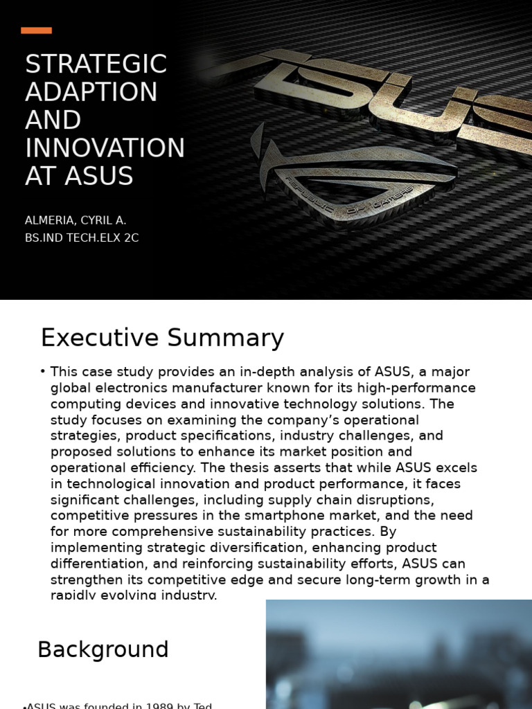 Strategic Adaption and Innovation at Asus | PDF | Business
