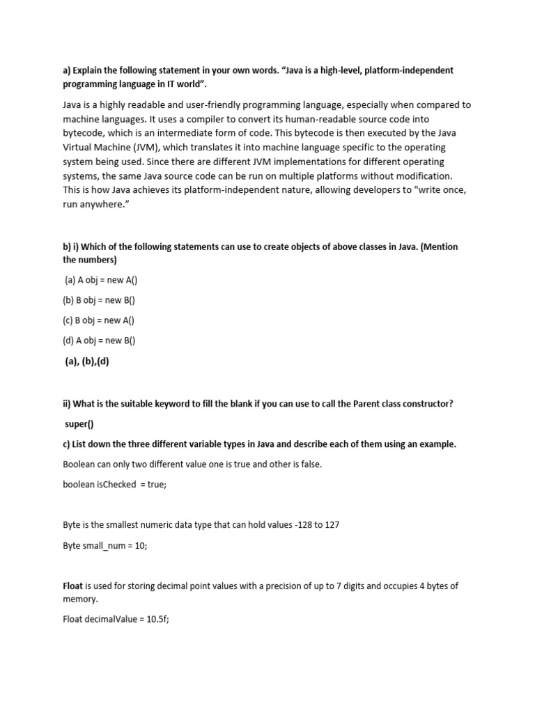 2021_JAVA | PDF | Java Virtual Machine | Java (Programming Language)