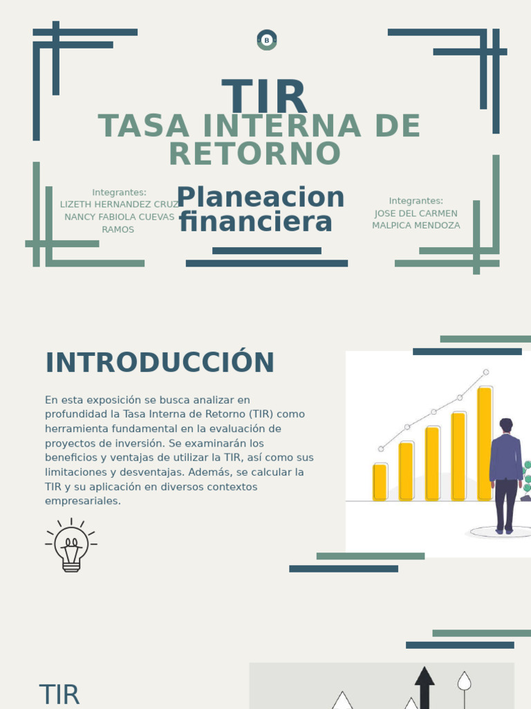 Tir (Tasa Interna de Retorno) | PDF | Tasa interna de retorno ...