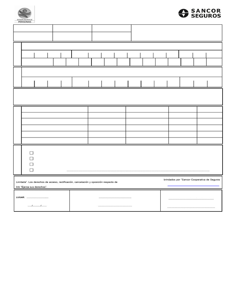 3 Formulario Designacion Beneficiarios | PDF | Póliza de seguros | Documento de identidad