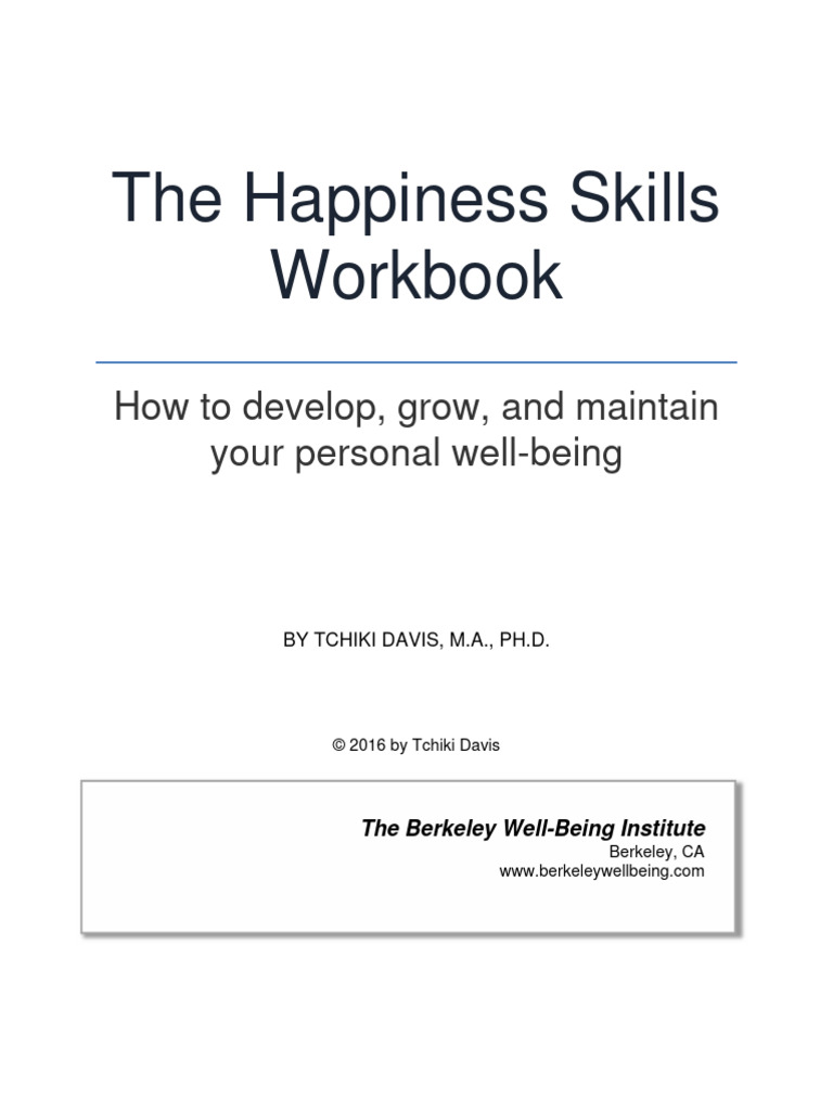 Happiness Skills Workbook Overview | PDF | Happiness | Well Being