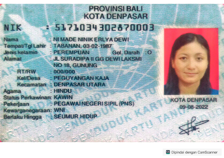 KTP Ida Istri | PDF