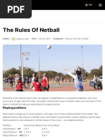 Inf - Netball Rule Book Manual 2020 | PDF | Referee | Team Sports