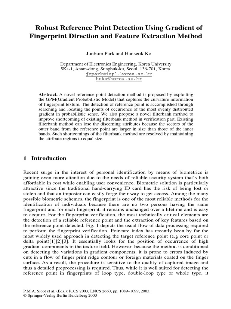 Robust Reference Point Detection Using Gradient | PDF | Applied Mathematics