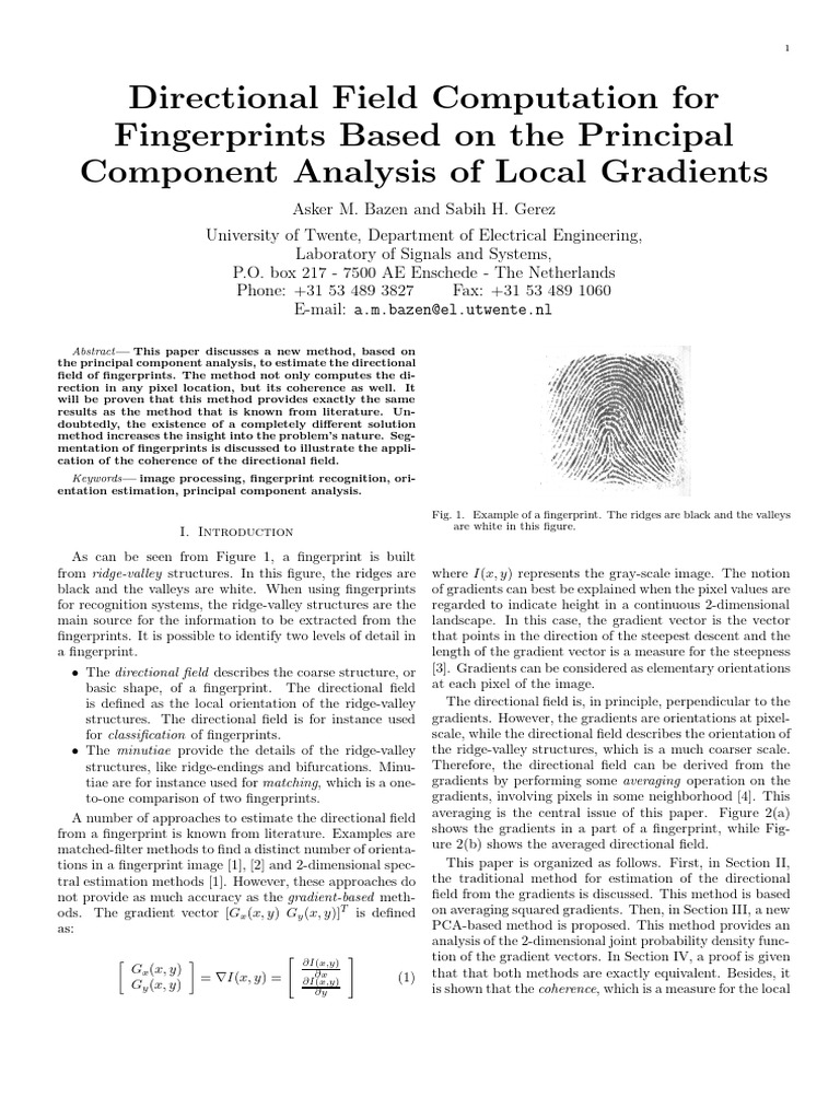 Directional Field Calculations | PDF | Principal Component Analysis ...